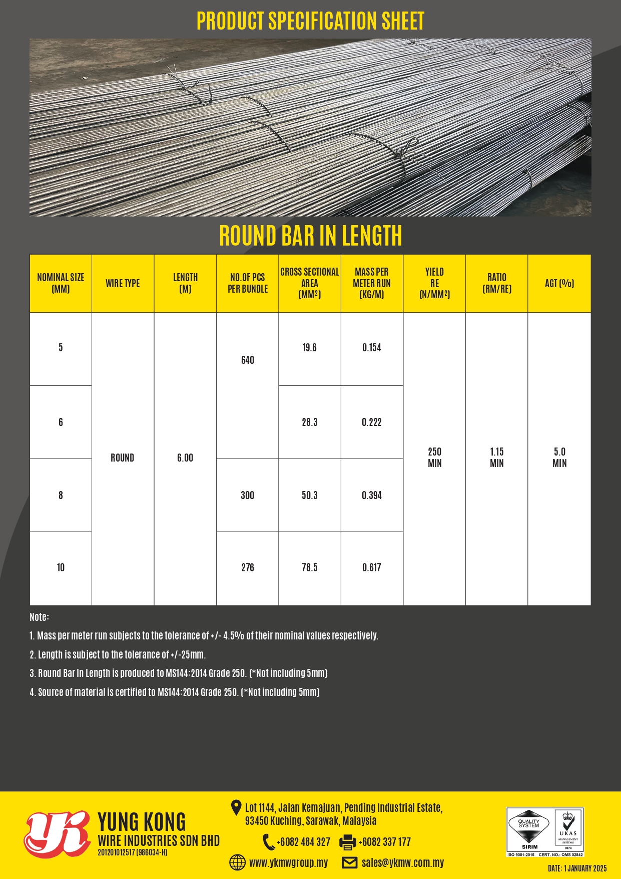 Steel Bars - Yung Kong Metal Works